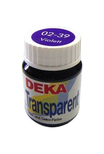 Deka 02-39 Transparent Cam Boyası Violett Mor 25 ml