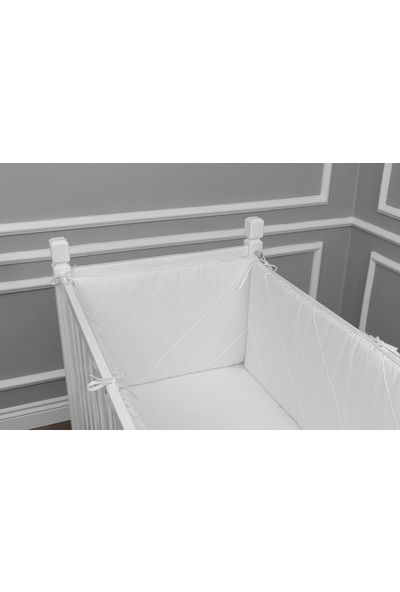 Maya Baby Klasik Yan Koruma Seti 4 Parça 60 x 120 cm Beyaz Maya Baby Klasik Yan Koruma Seti 4 Parça 60 x 120 cm Beyaz