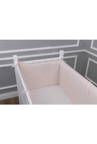 Maya Baby Klasik Yan Koruma Seti 4 Parça 60 x 120 cm Pudra