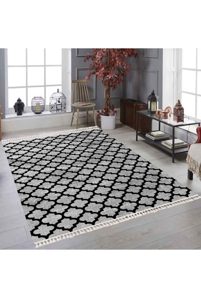 Atb Dekoratif Özel Tasarım Modern Yıkanabilir Ince Kaymaz Taban Halı