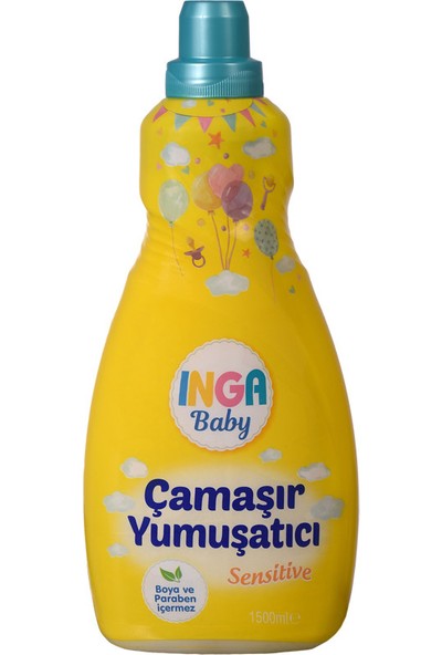 INGA Baby Sıvı Çamaşır Yumuşatıcısı Sensitive, 1500ml INGA Baby Sıvı Çamaşır Yumuşatıcısı Sensitive, 1500ml
