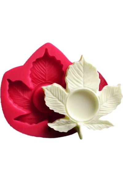 Cesil Yaprak Modelli Silikon Kokulu Taş Kalıbı