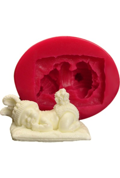 Cesil Uyuyan Bebek Silikon Sabun & Kokulu Taş Kalıbı