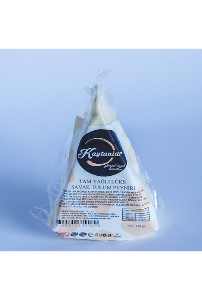 Kaytanlar Erzincan Lüks Tulum Peyniri 250 gr
