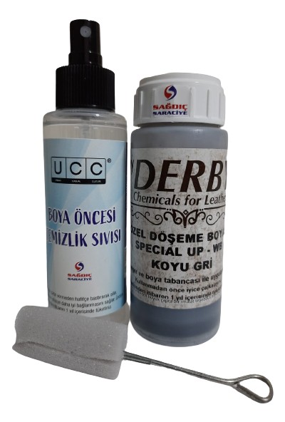 Derby Koyu Gri Döşeme Boyası ve Boya Öncesi Temizleme Sıvısı