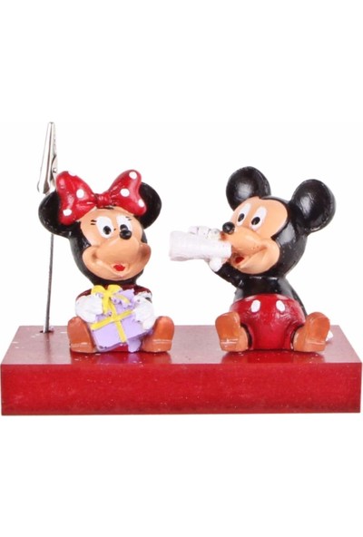Hediyekanalı Mickey Mouse Minnie Mouse Tasarımlı Biblo Notluk Hediyekanalı Mickey Mouse Minnie Mouse Tasarımlı Biblo Notluk