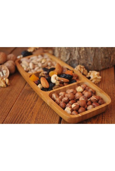 Globy Bambu Sosluk Çerezlik 3'lü 25 x 10 cm