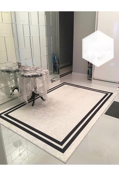 STY Home Pasa Kaymaz Tabanlı Yıkanabilir Halı Kilim Yolluk Beyazi Siyah STY Home Pasa Kaymaz Tabanlı Yıkanabilir Halı Kilim Yolluk Beyazi Siyah
