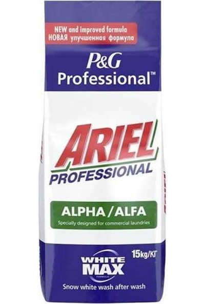 Ariel Professional Alfa White Max Çamaşır Deterjanı 15 kg Ariel Professional Alfa White Max Çamaşır Deterjanı 15 kg