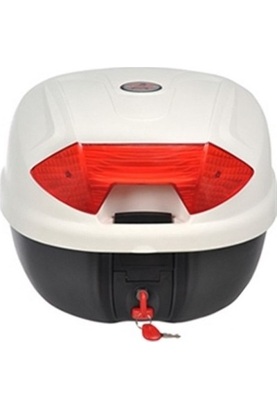 Arwic Motor Arka Çanta Bagaj 32 Lt Beyaz+Baglantı Aparatları
