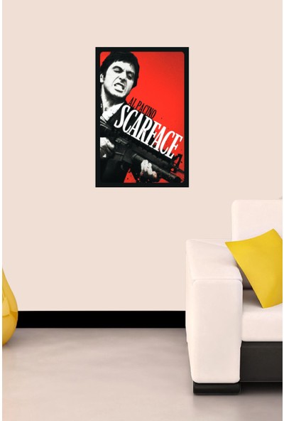 Webcenter Scarface Al Pacino 'yaralı Yüz' Vintage Ahşap Poster Webcenter Scarface Al Pacino 'yaralı Yüz' Vintage Ahşap Poster