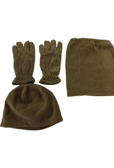 Mercantex Askeri Polar Bere Boyunluk Eldiven Seti 3lü Nano