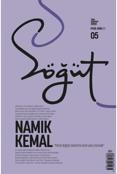 Söğüt - Türk Edebiyatı Dergisi Sayı 05 / Eylül - Ekim 2020 Namık Kemal Söğüt - Türk Edebiyatı Dergisi Sayı 05 / Eylül - Ekim 2020 Namık Kemal