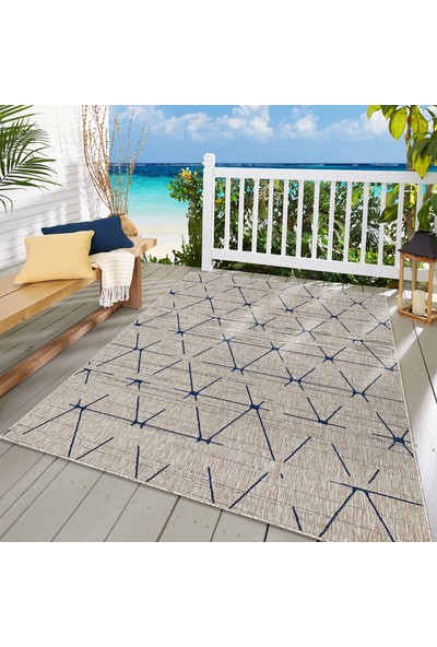 Payidar Sisal SL129 Bej / Mavi 80 x 150 cm Hasır Görünümlü Yıkanabilir Jüt Halı Payidar Sisal SL129 Bej / Mavi 80 x 150 cm Hasır Görünümlü Yıkanabilir Jüt Halı