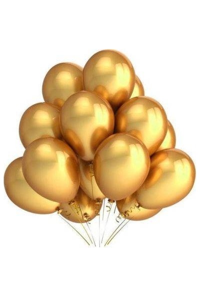 Organizasyon Pazarı 12 Inç Metalik Gold Balon 10'lu Organizasyon Pazarı 12 Inç Metalik Gold Balon 10'lu