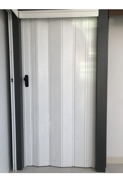 Kaper Katlanır Akordiyon Pvc Kapı- Camsız Akağaç 12 mm 72 cm Genişlik