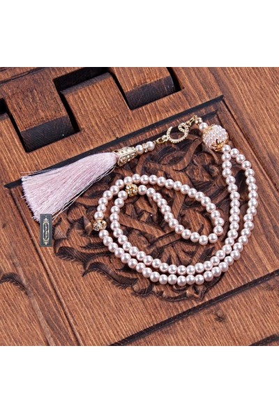 İkranur İnci Tesbih Pembe Renk