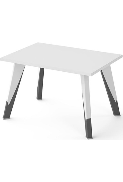 Uzay Ofis Royal Sehpa - Beyaz - Antrasit