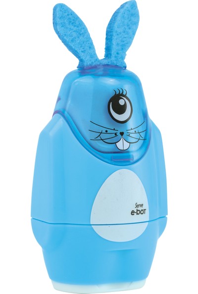Serve E-Bot Tavşan Silgili Kalemtıraş Gök Mavisi