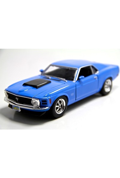 Vardem Motormax 1:24 1970 Ford Mustang Boss 429 Diecast Model Araba Mavi Vardem Motormax 1:24 1970 Ford Mustang Boss 429 Diecast Model Araba Mavi