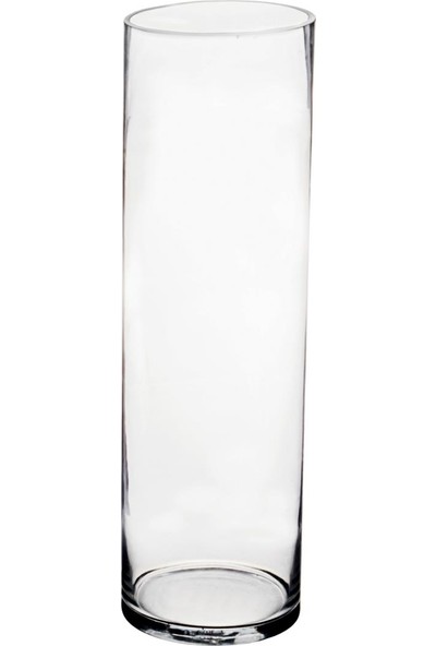 Cam Vazo Silindir H:50 cm