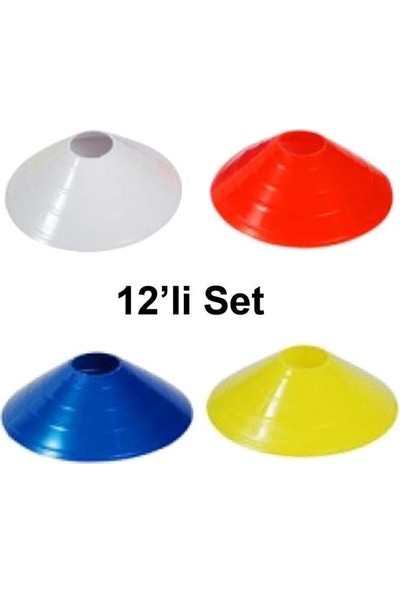 Liggo 12LI Antrenman Çanağı Set 4 Renk Idman Çanağı Liggo 12LI Antrenman Çanağı Set 4 Renk Idman Çanağı