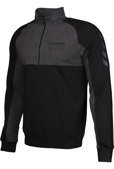 Hummel 920901-2508 Dik Yaka Uzun Kollu Yarım Fermuarlı Siyah Gri Erkek Sweatshirt Hummel 920901-2508 Dik Yaka Uzun Kollu Yarım Fermuarlı Siyah Gri Erkek Sweatshirt