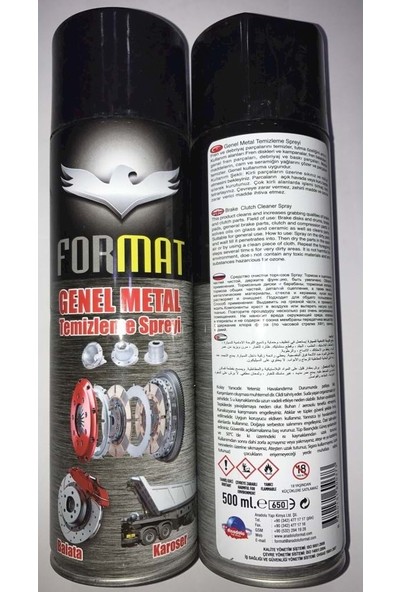 Zozo Format Fren Balata Temizleyici Sprey 500 ml Zozo Format Fren Balata Temizleyici Sprey 500 ml