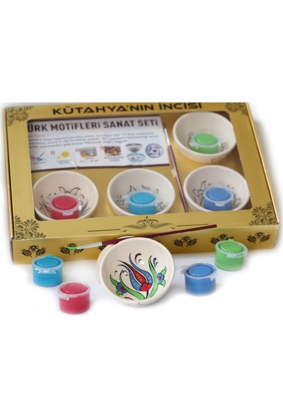 Çini Kase Boyama Seti (Seramik ve Taş Boyama Sanat Setleri) Çini Kase Boyama Seti (Seramik ve Taş Boyama Sanat Setleri)