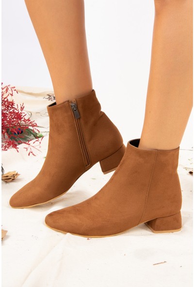 Fox Shoes Taba Süet Kadın Bot G922777702