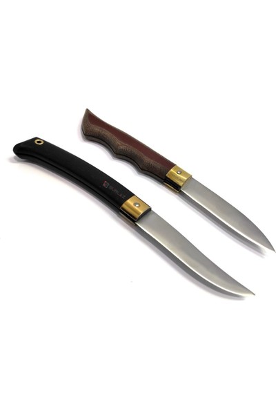 SürLaz Avcı Cep Çakısı Kamp Bıçağı 2'li Set Avcı Bıçağı Sürmene