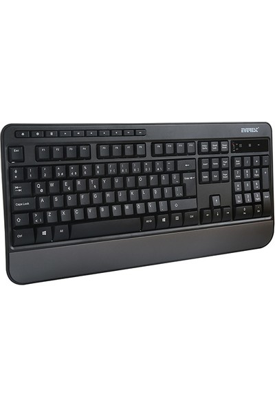 Everest KM-5300 Siyah Kablosuz Q Multimedia Klavye + Mouse Set Everest KM-5300 Siyah Kablosuz Q Multimedia Klavye + Mouse Set