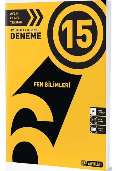 Hız Yayınları 6. Sınıf Fen Bilimleri 15'li Deneme