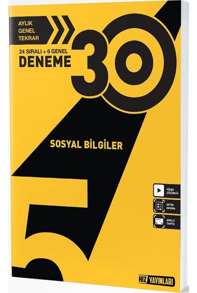 Hız Yayınları 5. Sınıf Sosyal Bilgiler 30'lu Deneme