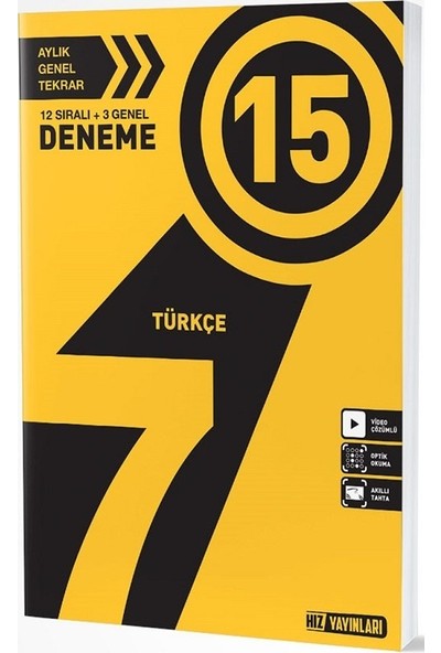 Hız Yayınları 7. Sınıf Türkçe 15'li Deneme