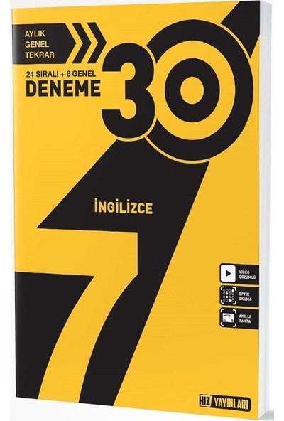 Hız Yayınları 7. Sınıf İngilizce 30'lu Deneme