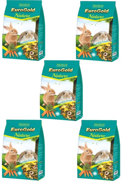 Eurogold Tavşan Yemi 750 gr x 5 Adet Eurogold Tavşan Yemi 750 gr x 5 Adet