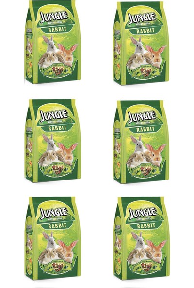 Jungle Tavşan Yemi 500 gr x 6 Adet Jungle Tavşan Yemi 500 gr x 6 Adet