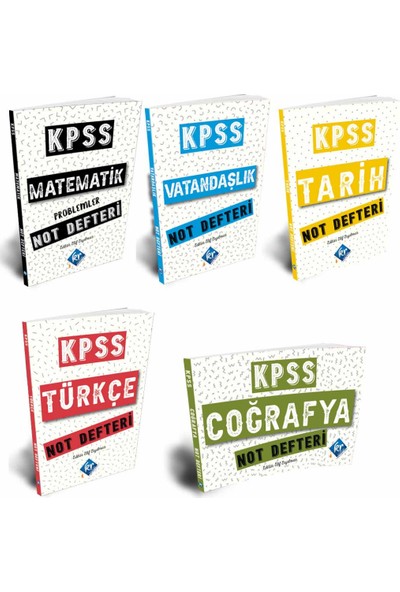 Kr Akademi Yayınları KPSS GYGK Defter Seti