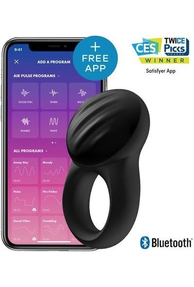 Satisfyer Signet Ring Telefon Kontrol Şarjlı Penis Halkası Satisfyer Signet Ring Telefon Kontrol Şarjlı Penis Halkası