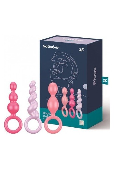 Satisfyer Booty Call Renkli Silikon 3 Lü Anal Set Satisfyer Booty Call Renkli Silikon 3 Lü Anal Set