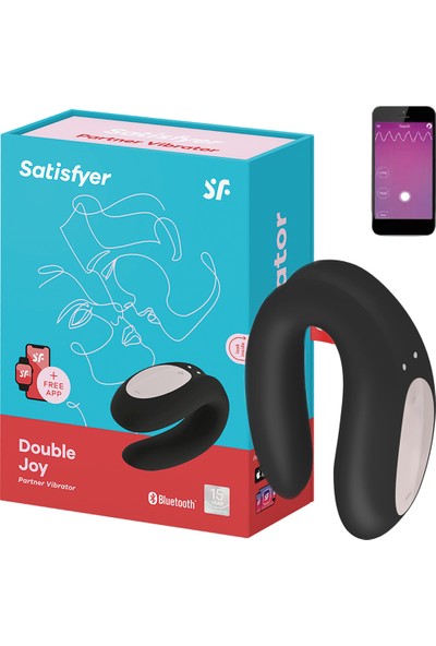 Satisfyer Double Joy Siyah Telefon Kontrol Çiftlere Özel Vibratör Satisfyer Double Joy Siyah Telefon Kontrol Çiftlere Özel Vibratör