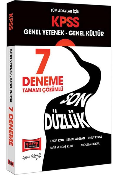 Yargı Yayınevi KPSS Tüm Adaylar İçin Genel Yetenek Genel Kültür Son Düzlük Tamamı Çözümlü 7 Deneme