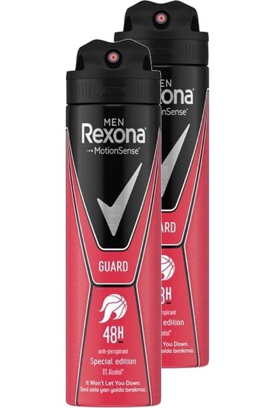 Rexona Men Guard Anti-Perspirant 48H Erkek Deodorant 150 ml 2'li Paket Rexona Men Guard Anti-Perspirant 48H Erkek Deodorant 150 ml 2'li Paket