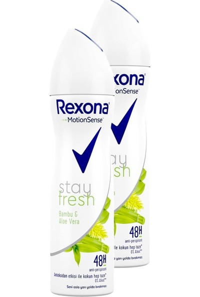 Rexona Stay Fresh Bambu ve Aloe Vera Kadın Deodorant 150 ml 2'li Paket
