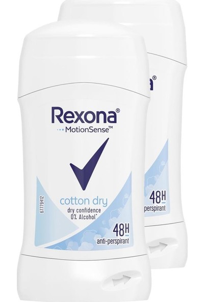 Rexona Cotton Dry Stick Deodorant 40 ml 2'li Set