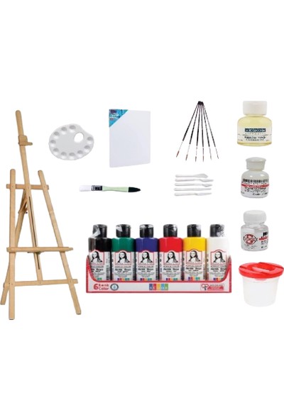 Red apple Akrilik Boya Şövale Seti 175 cm Takım