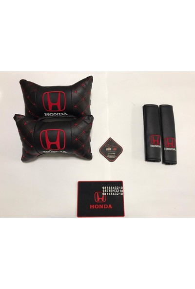 Honda Civic Deri Yastık Kemer Konfor Paketi Kaydırmaz Pedli Set Honda Civic Deri Yastık Kemer Konfor Paketi Kaydırmaz Pedli Set