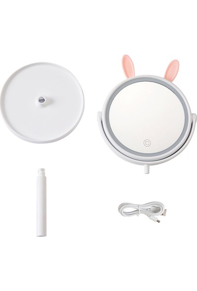 Gojoy Tech & Gifts Tavşan Kulaklı LED Işıklı Makyaj Aynası; USB Girişli & Dokunmatik (Beyaz) Gojoy Tech & Gifts Tavşan Kulaklı LED Işıklı Makyaj Aynası; USB Girişli & Dokunmatik (Beyaz)
