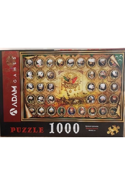 Adam Games Osmanlı Sultanları 1000 Parça Puzzle 48 x 68 cm Adam Games Osmanlı Sultanları 1000 Parça Puzzle 48 x 68 cm
